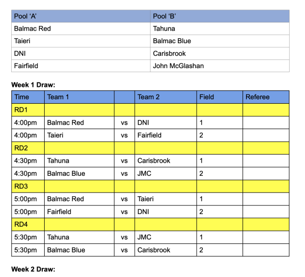 Rugby League » Balmacewen Intermediate