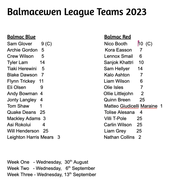 Rugby League » Balmacewen Intermediate